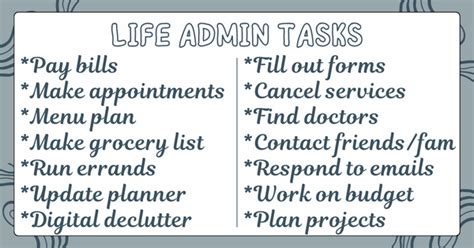 Overwhelmed By Life Admin Tasks