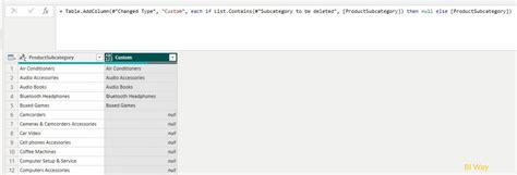 Filter Column Based On A List In Power Query BI Way