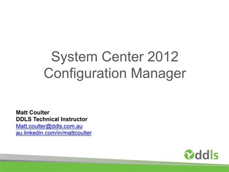 Microsoft Sccm 2012 Seminar Ddls Sydney 22 Nov 2012 Pdf Operating