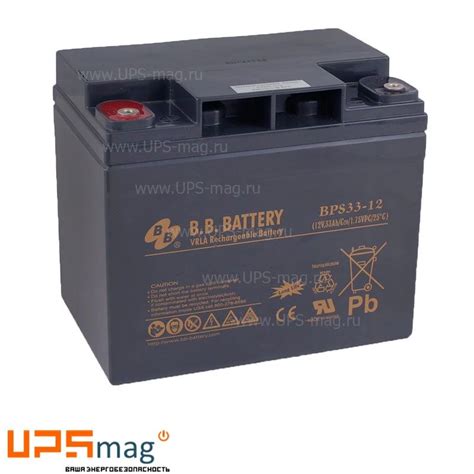 Аккумулятор BB Battery BPS 33-12 (12V / 33Ah) купить в г. Москва ...