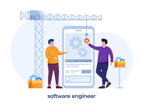 Premium Vector Software Engineer Concept Idea Of Programming And Coding System Development