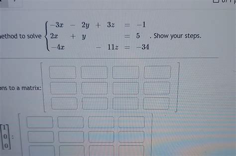Solved How To Solve In Gaussian Elimination Form Le