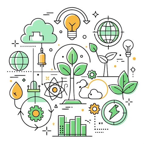 Ecofriendly Technology And Sustainable Energy Illustration Premium Ai