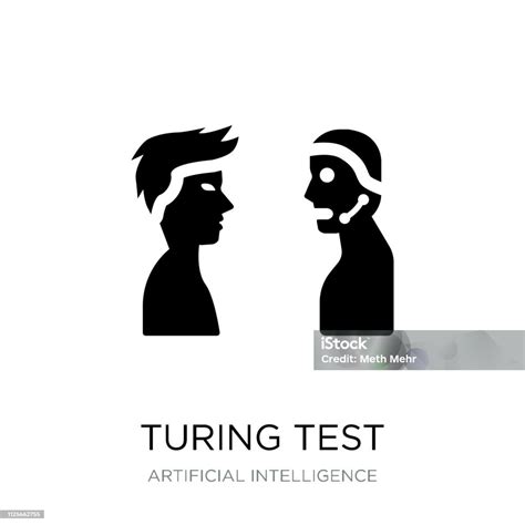 Turing Test Icon Vector On White Background Turing Test Trendy Filled Icons From Artificial