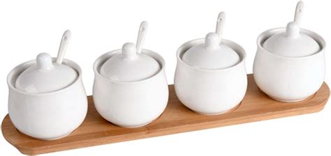 Ceramic Sugar Bowl With Lid Porcelain Sugar Pot With