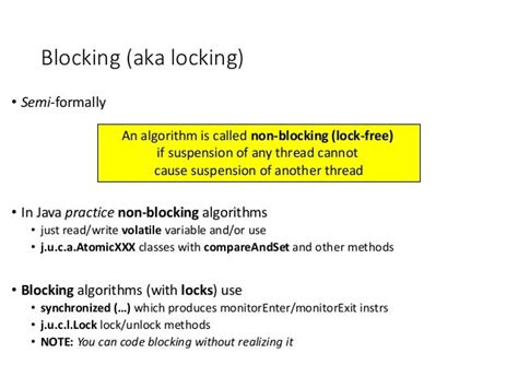 Non Blocking Programming And Waiting