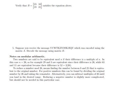 Solved One Method For Encoding A Message Is To Do Letter Chegg Com