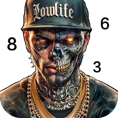 Skull Color Color By Number