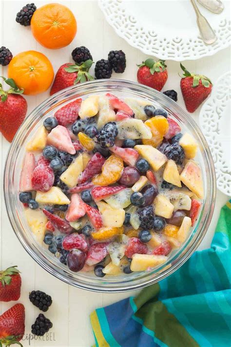 Video Creamy Fruit Salad Recipe And Vanilla Dressing
