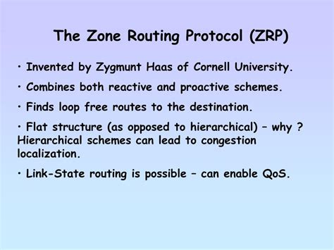 Ppt Scalability In Routing Hierarchies And Hybrid Routing Protocols