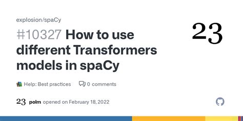 How To Use Different Transformers Models In Spacy · Explosion Spacy