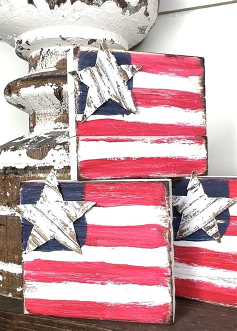 Tumbling Block American Flag Diy Word And Home