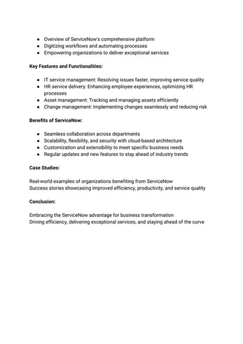 Unlocking Business Efficiency The Servicenow Advantage 1 Docx Cloud Computing Internet