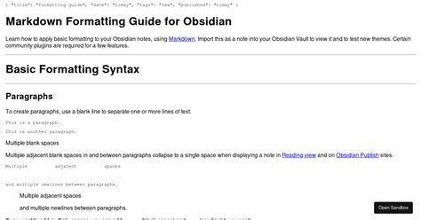 Micromark Parsing Markdown With Yaml Codesandbox