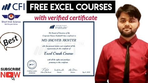 Free Cfi With Free Verified Certificate
