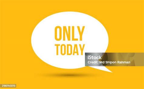 단지 오늘 말풍선 벡터 일러스트 레이 션 오늘만 텍스트가 있는 통신 말풍선 감사에 대한 스톡 벡터 아트 및 기타 이미지 감사