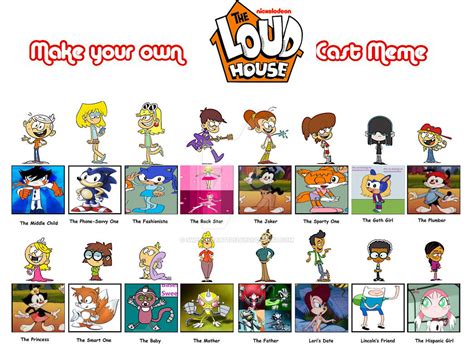 The Loud House Wha Style Cast Meme By Sweetheart1012 On Deviantart