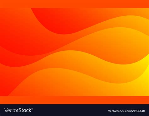 Orange Waves Background Fluid Gradient Royalty Free Vector