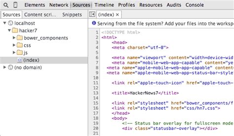 Working With Chrome Developer Tools