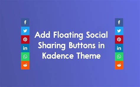 How To Add Floating Social Sharing Buttons In Kadence Theme Wp Logout
