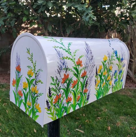Standard Medium Size White Steel Metal Handmade Mailbox Etsy Artofit
