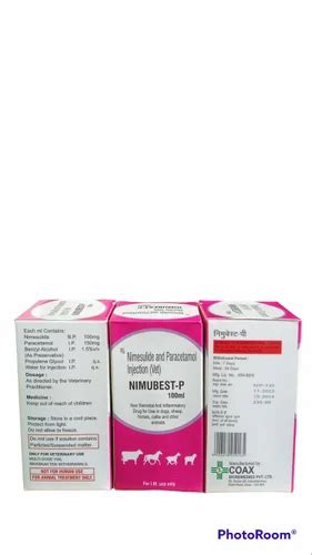 Nimesulide And Paracetamol 100 Ml Nimubest P Inj 300mg At ₹ 235 Vial In Chennai