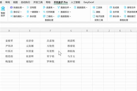 不坑盒子excel快速处理功能 文本数字格式批量转换与前后缀添加工具 不坑盒子®