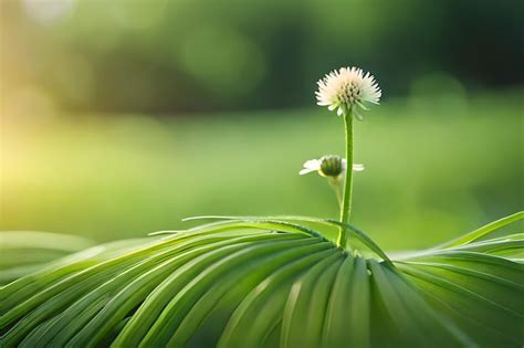 Premium Ai Image A Flower In The Sun