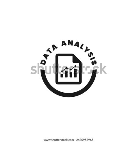 Data Analysis Sign Simple Data Analysis Stock Vector Royalty Free