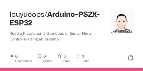 Github Louyuoopsarduino Ps2x Esp32 Read A Playstation 2 Gamepad Or Guitar Hero Controller