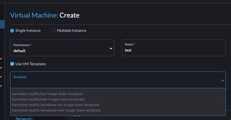 Bug Templates Not Clickable In Vm Creation · Issue 3493 · Harvester