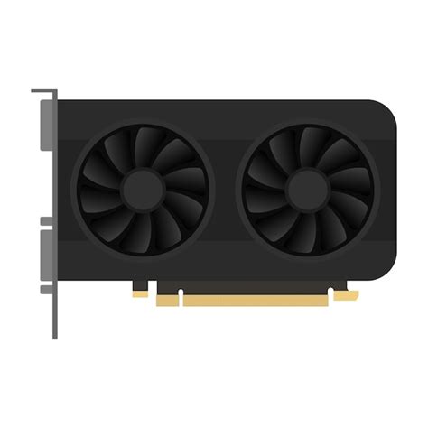 premium vector graphics processing unit or gpu computer vector