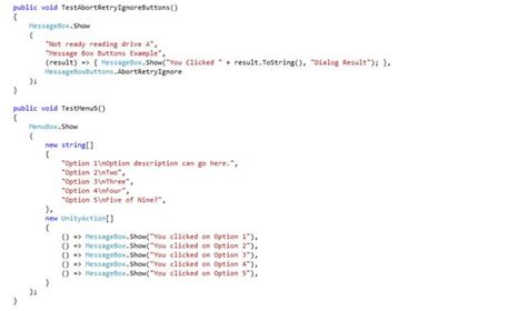 Ugui Message Box Modal Dialog And Menu Gui Tools Unity Asset Store Messages Unity Dialogue