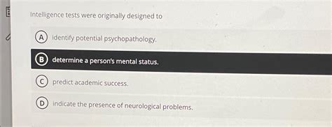 Solved Intelligence Tests Were Originally Designed
