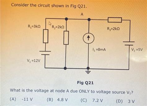 Solved Consider The Circuit Shown In Fig Q Fig What Chegg