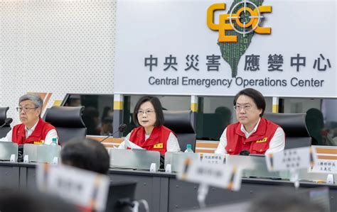 影 海葵颱風颱風直撲台灣 蔡英文：中央和地方要齊力防災 中天新聞網