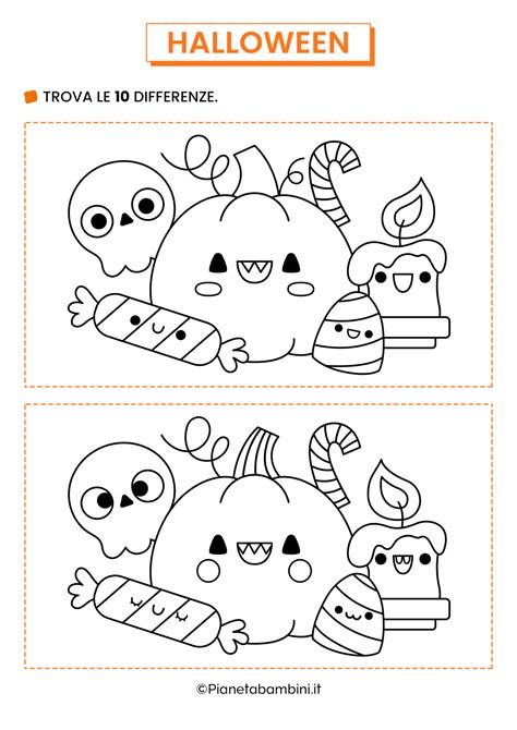 Trova Le Differenze Di Halloween Da Stampare Pianetabambini It