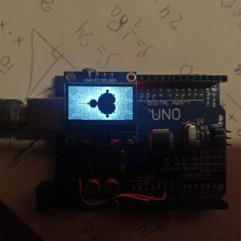 Mandelbrot Set With Dithering On 0 96 128x64 Oled ~20 Second Per