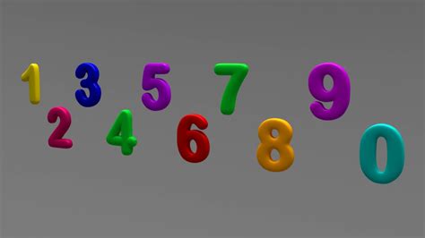 Numbers 3d Model