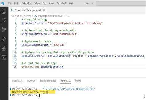 How To Replace String In Powershell