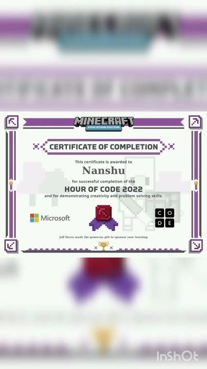I Got Certificate From Minecraft Education Edition Shorts Youtube