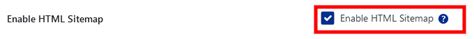 Enable Html Sitemap Siteseo