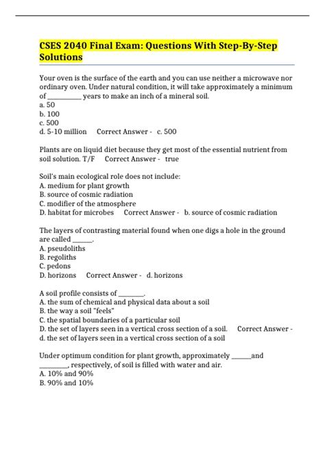 Cses 2040 Final Exam Questions With Step By Step Solutions Cses 2040 Stuvia Us