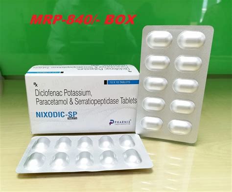 Diclofenac Potassium Paracetamol And Serratiopoptidase Tablets At ₹ 30000 Month In Ambala