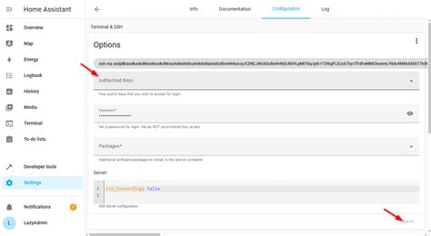 how to enable ssh on home assistant — lazyadmin
