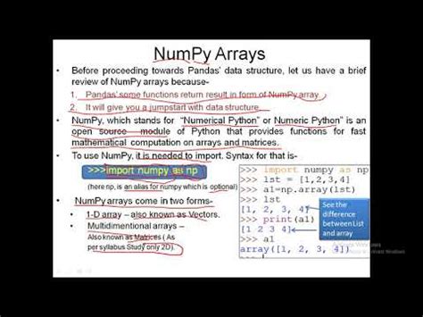 XII IP Numpy Array Part I YouTube