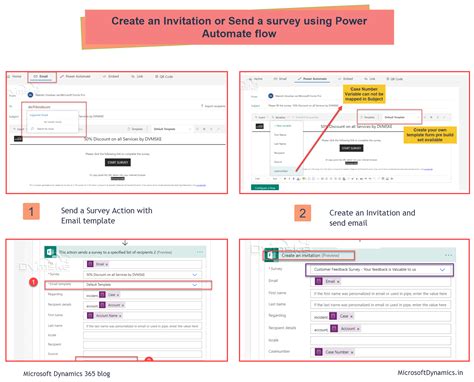 Create An Invitation Or Send A Survey Using Power Automate For Forms Pro Microsoft Dynamics