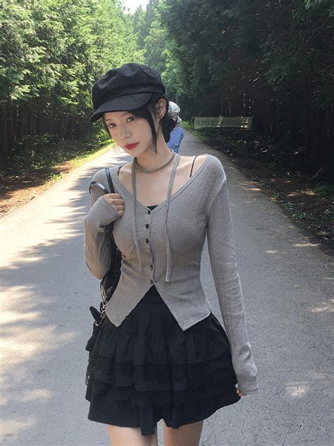 속바지 내장o체형커버힙딥삭제 메리 레이스 프릴 캉캉 스커트 3color 에이블리