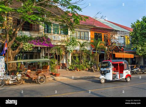 Cambodia Kampot Province Kampot Colonial Architecture In The Old
