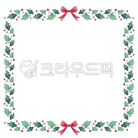 일러스트 크리스마스 성탄절 크리스마스리스 리스 사진이미지일러스트캘리그라피 Slea작가